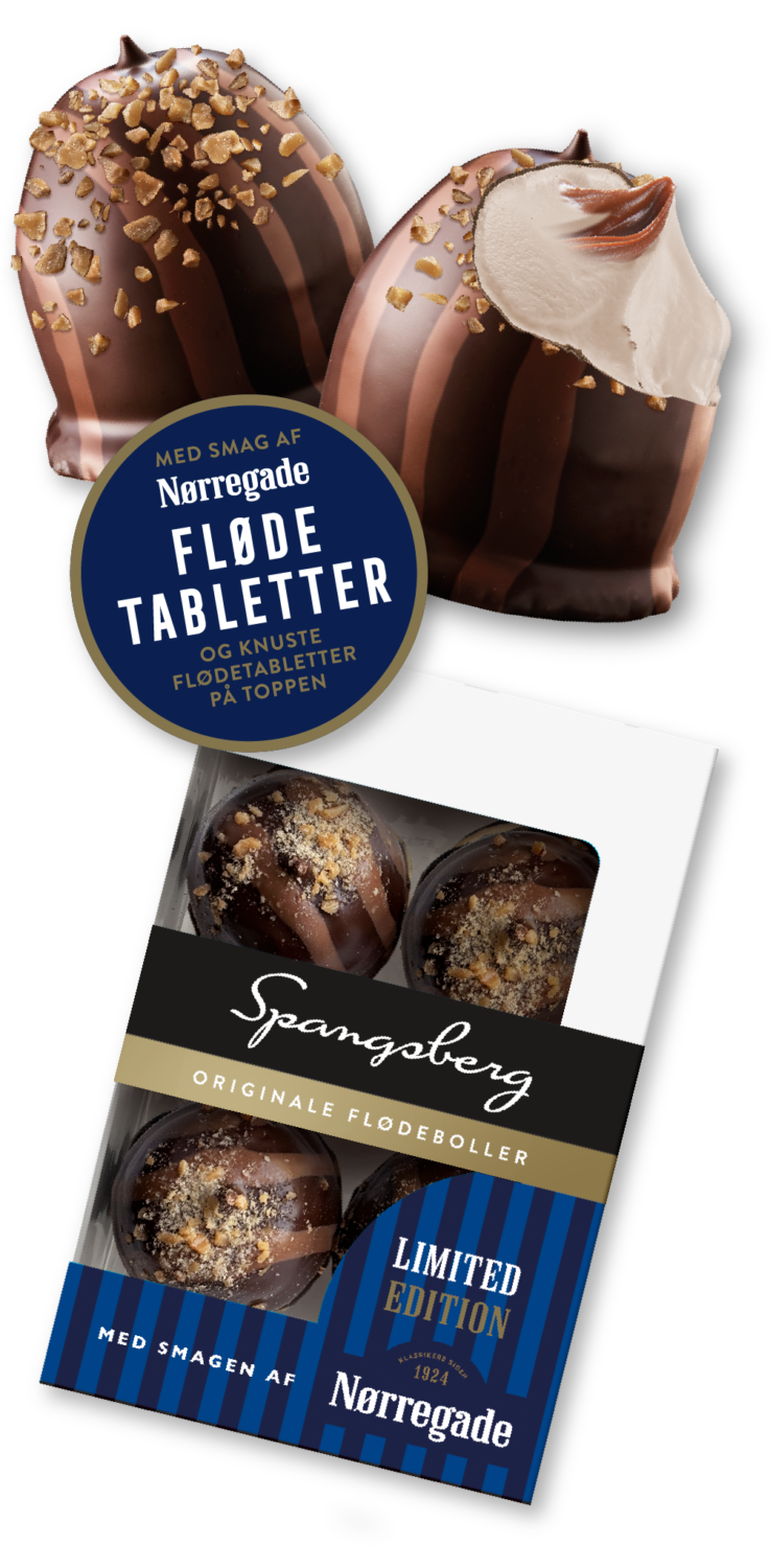 Spangsberg hylder Nørregade - Spangsberg Chokolade